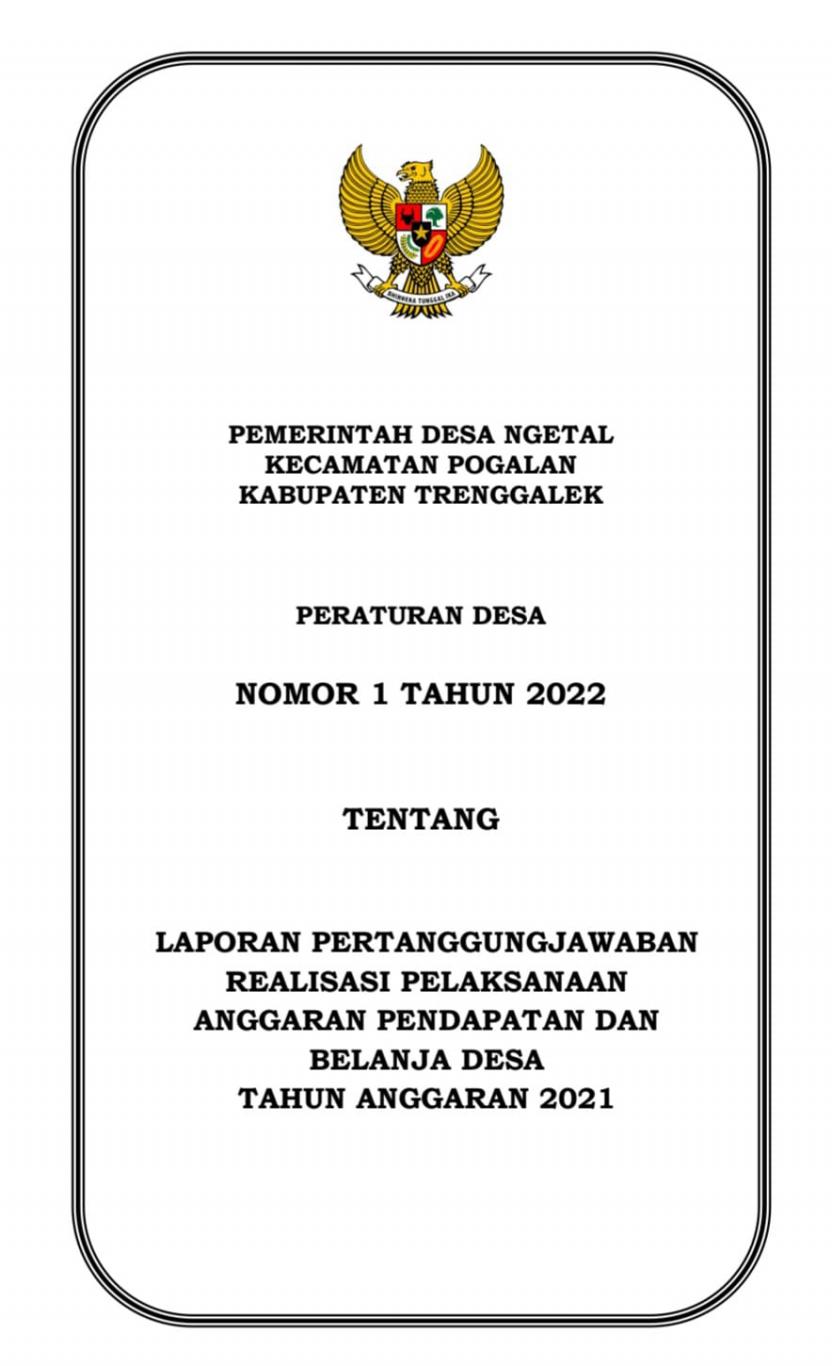 PERDES LKPJ APBDesa T.A. 2021 - Website Desa Ngetal